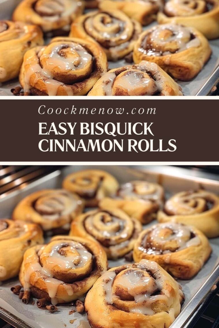 Easy Bisquick Cinnamon Rolls - coockmenow