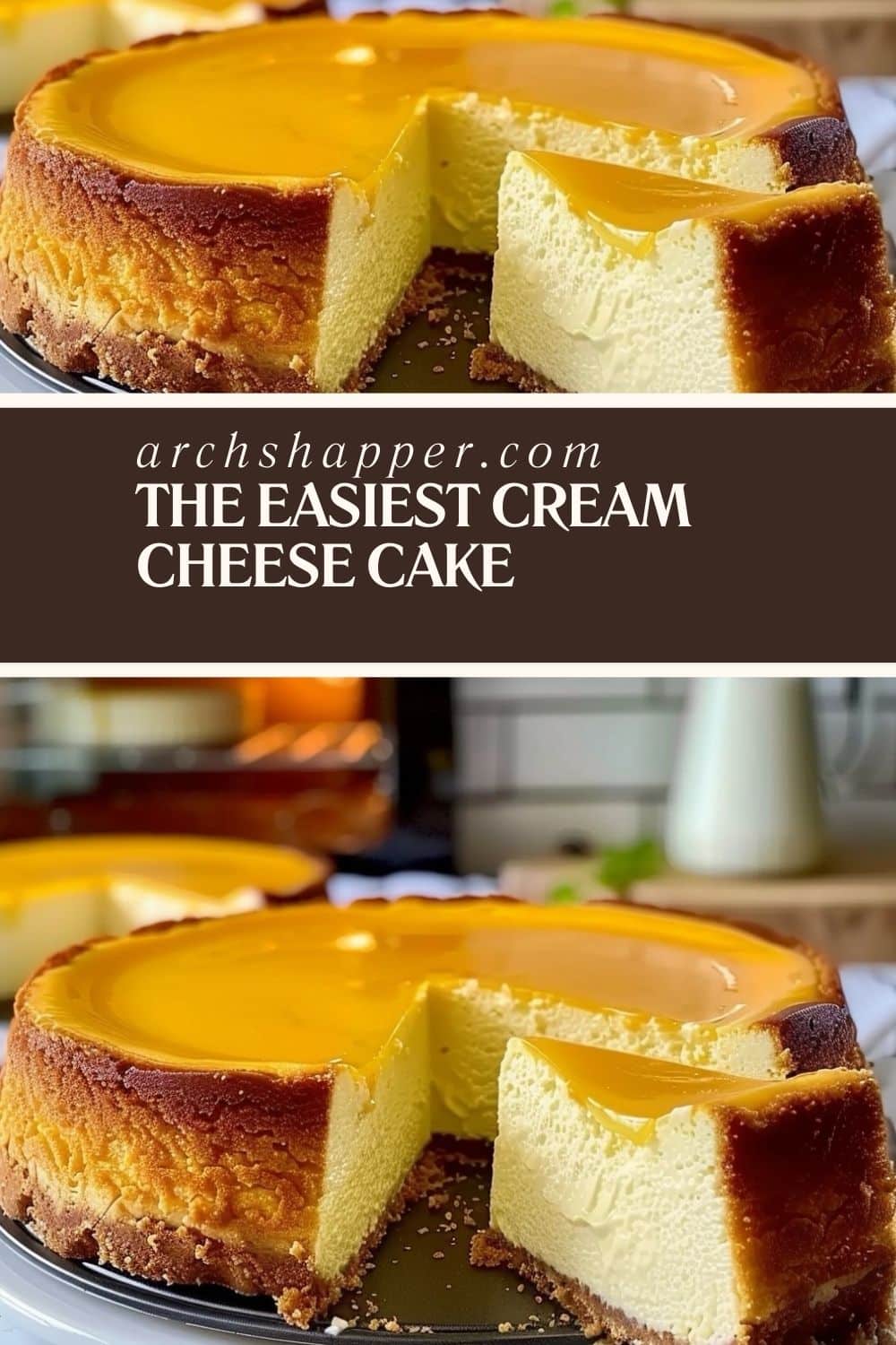 The Easiest Cream Cheese Cake - coockmenow