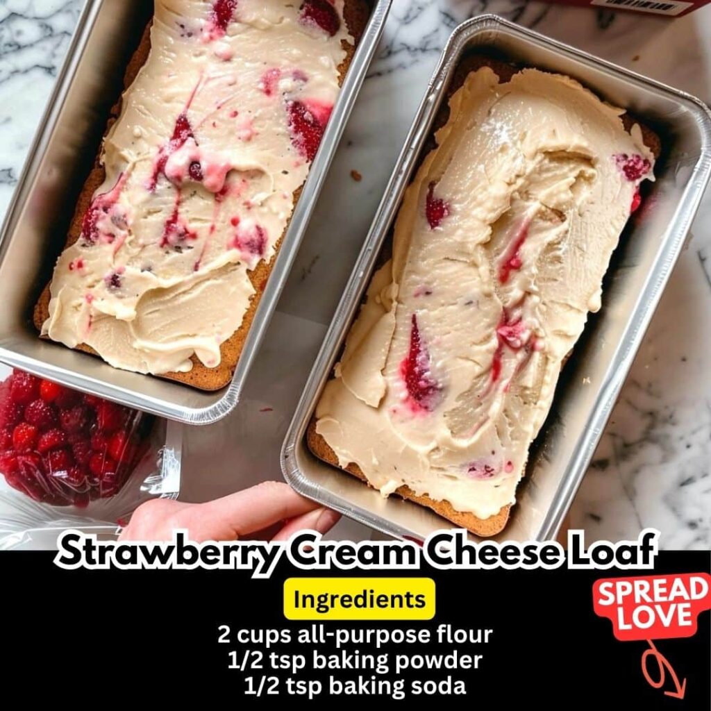 Strawberry cream cheese loaf - coockmenow